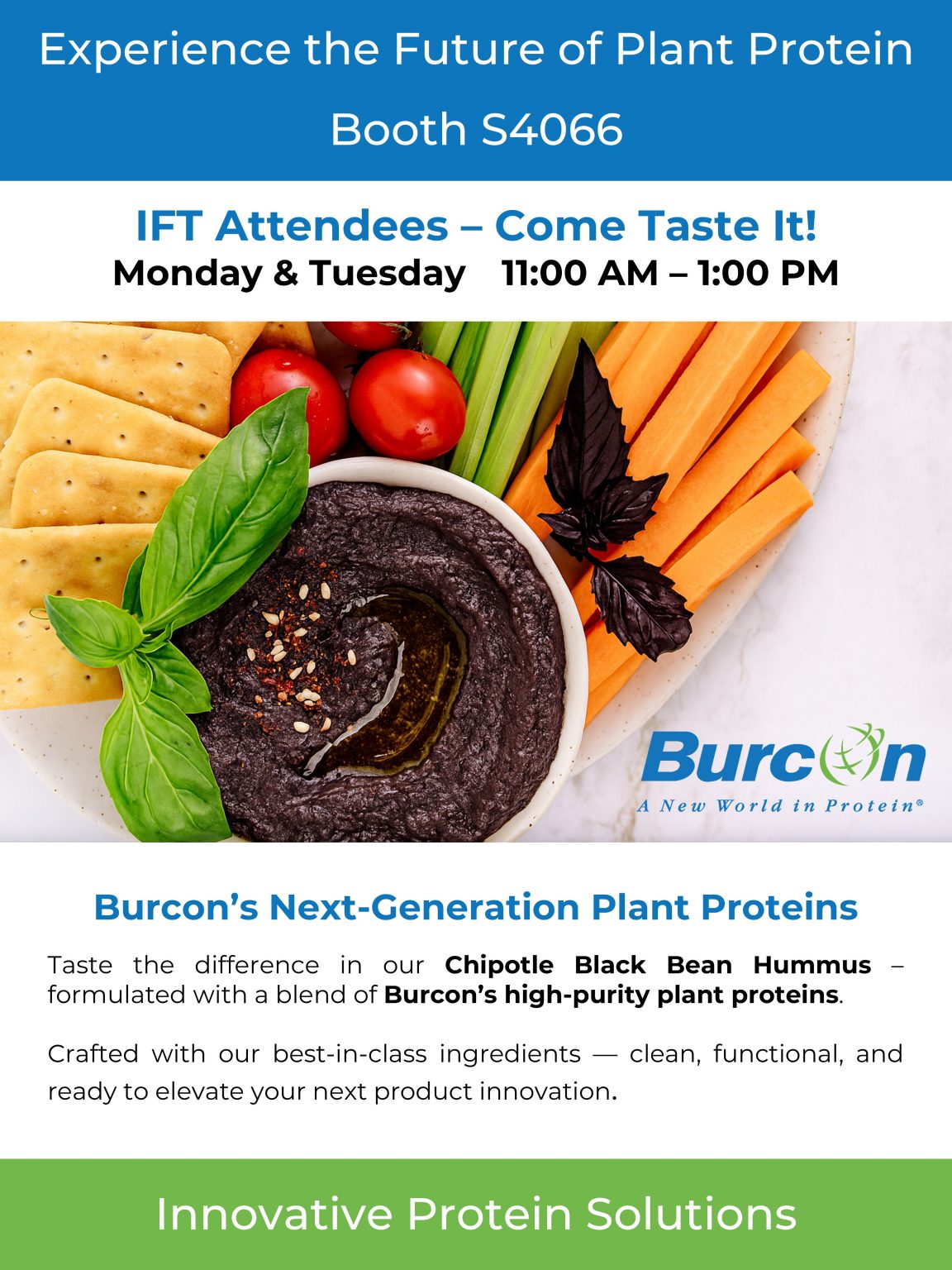 Burcon to Showcase Chipotle Black Bean Protein Hummus at 2025 IFT FIRST ...