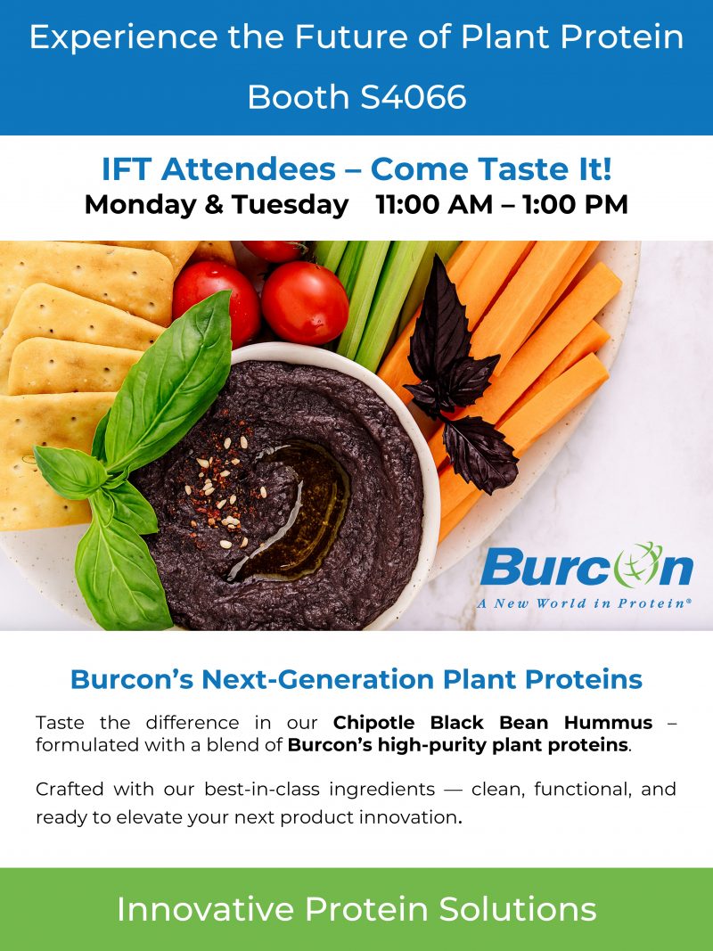 Burcon to Showcase Chipotle Black Bean Protein Hummus at 2025 IFT FIRST ...
